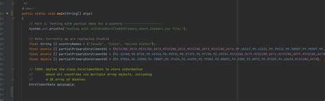 Solved I Needed Help In Defining The EnrollmentData Class Chegg Com