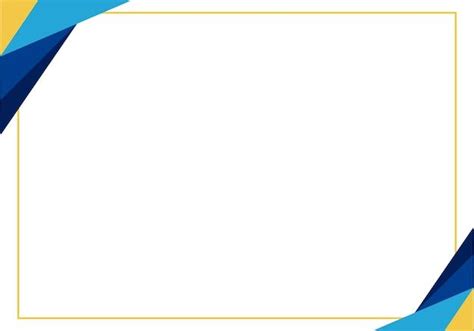 Certificate Background With Abstract Blue And Yellow Design