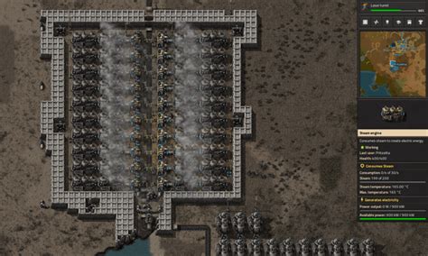 Steam Engines Not Producing Power R Factorio