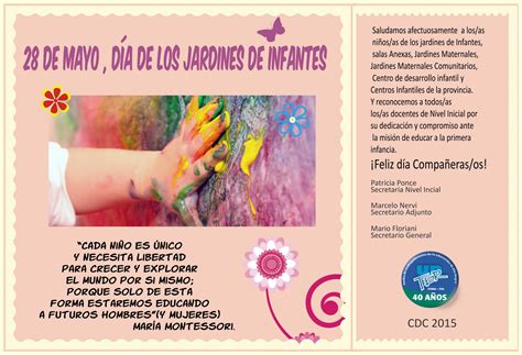 28 De Mayo Día Nacional De Los Jardines De Infantes Unter