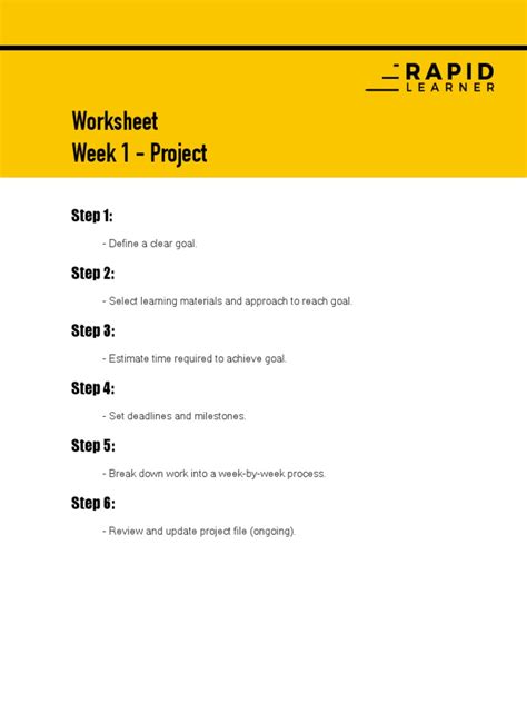 Worksheet Week 1 Project Step 1 Step 2 Step 3 Step 4 Step 5 Step 6 Pdf Goal Vocabulary Worksheet Week 1 Project Step 1 Step 2 Step 3 Step 4 Step 5 Step 6 Pdf Goal Vocabulary