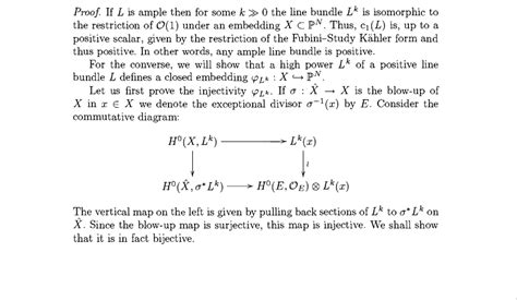 Complex Geometry Hartogs Theorem In The Proof Of The Kodaira Embedding Theorem Mathematics