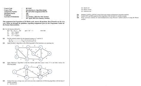 Bcs 042 Ignou Solved Assignments 2024 25 English Pdf Download Ignou