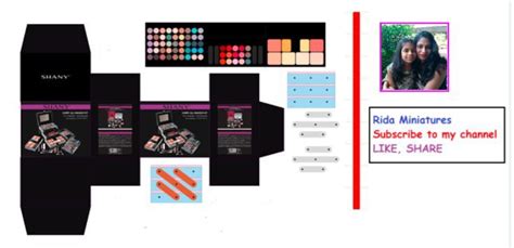 Huge Miniature Makeup Kit For Dolls By Rida Miniatures On Youtube Link