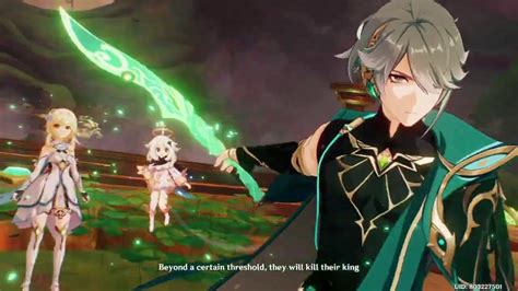 Alhaitham Saves Lumine Cutscene Genshin Impact Youtube
