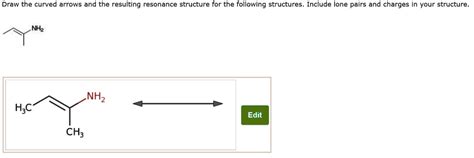 SOLVED: Draw the curved arrows and the resulting resonance structure for the following ...
