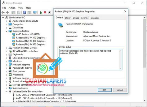 solusi mengatasi error 43 pada saat menginstall driver vga card