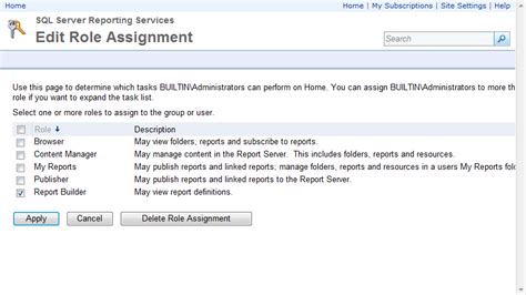 Sql Server Report Manager Permissions Stack Overflow