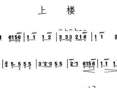 上楼 上海筝会 考级二级曲目 古筝谱 简谱