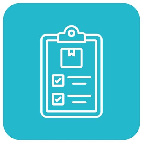 El Icono Vectorial De La Lista De Comprobación De Paquetes Se Puede