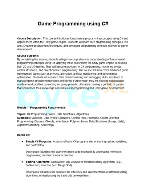 Game Programming Using C 2 Pdf Computer Programming Object