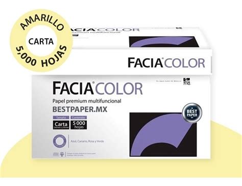 Papel Facia Bond Canario Carta Caja Con 5 000 Hojas Best Paper