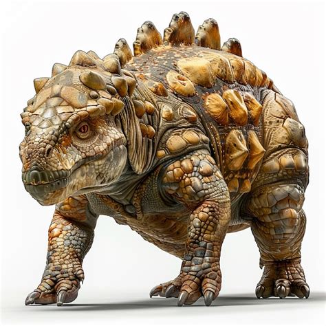 A Crichtonsaurus From The Cretaceous Era 3d Illustration Premium Ai