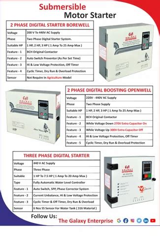 Two Phase Submersible Pump Digital Starter For Borewell At ₹ 6000 3