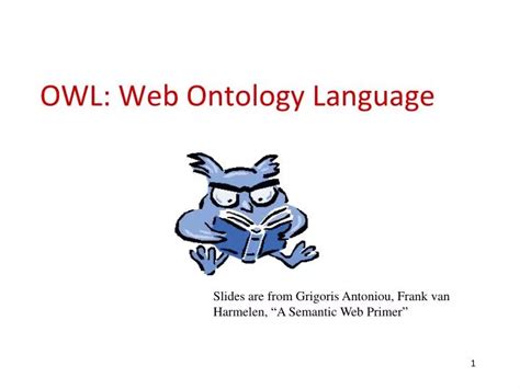 Ppt Owl Web Ontology Language Powerpoint Presentation Free Download