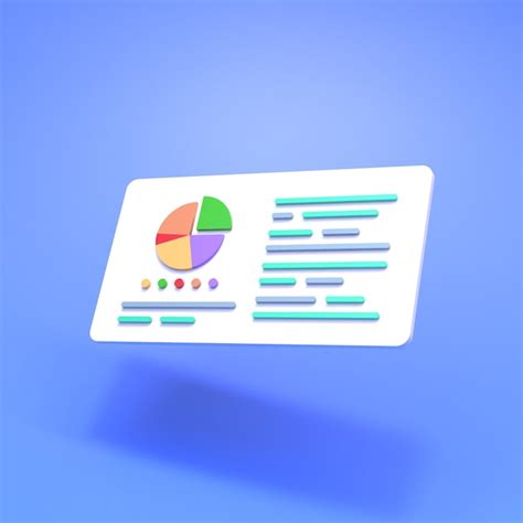 Premium Photo Histogram Metrics Report Or Growth Graph 3d Render