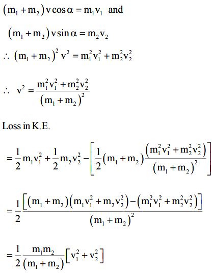A Body Of Mass M1 Moving With A Velocity V1 Along The Y Axis Collides With Another Body Of
