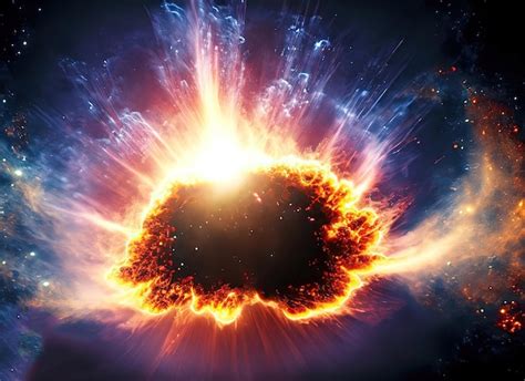 Premium Ai Image A Explosion In Space With Stars