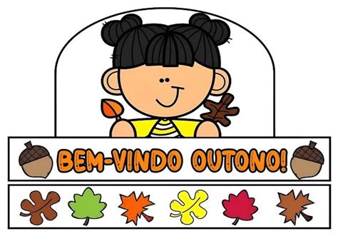 Outono pack de lembranças Atividade dia da mulher Bem vindo outono