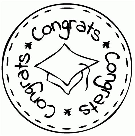 Congrats Grad Coloring Pages