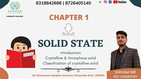 Solid Statecrystalline And Amorphous Solid Classification Of