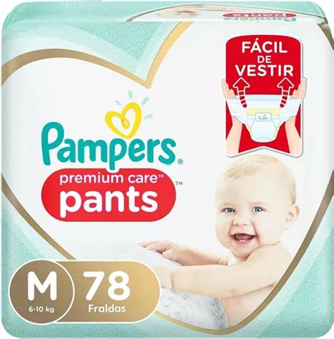 Fralda Pampers Pants Premium Care Roupinha M 78 Unidades Frete Grátis