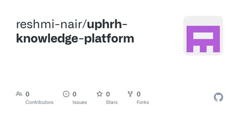 Github Reshmi Nairuphrh Knowledge Platform
