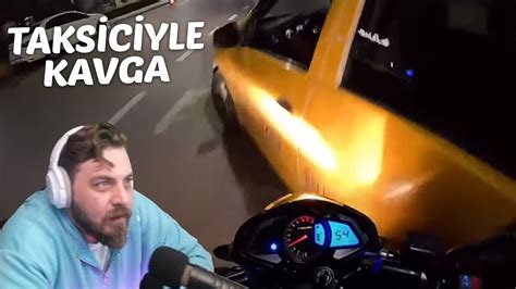 Elraenn Motorcu Kavgaları ve Kazaları İzliyor TAKSİCİYLE KAVGA