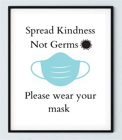 Mask Required Sign Please Wear Your Mask Sign Digital Etsy