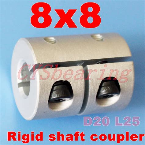 Rigid Shaft Coupler Clamp 8mm To 8mm Stepper Servo Motor Coupling D20