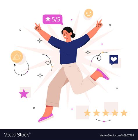 Self Confidence Concept Royalty Free Vector Image