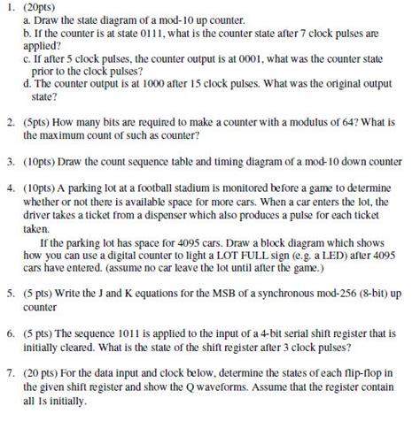 Solved A Draw The State Diagram Of A Mod Up Counter B Chegg