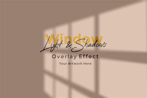 Window Shadow Overlay Effect Mockup Graphic By Microstock · Creative