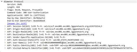 diameter and sip user authorization request answer nick vs networking