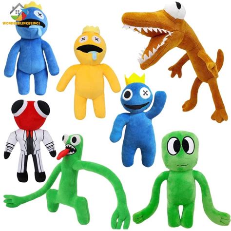 Roblox Rainbow Friends Roblox Babão Pelúcia CMAzul Brinquedo Game Toy Cartoon Desenho Animado