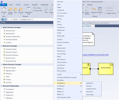 Sparx Enterprise Architect Wspiera Standard Archimate 30