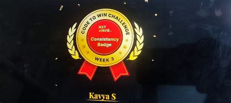 kavya s on linkedin nxtwave ccbpian consistencymatters