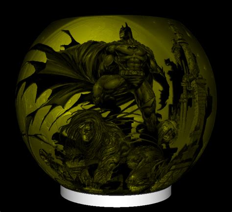 3d File Sphere Night Light Batman Lithophane・3d Print Model To Download