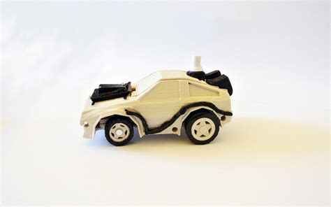 3d Printed Delorean Backtofuture Rc Car W Arduino 3dracers By