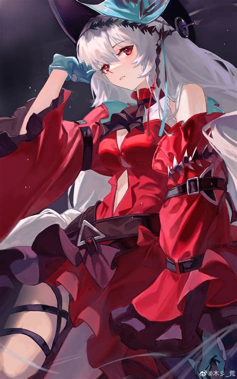 Safebooru 1girl Absurdres Aqua Gloves Aqua Neckwear Arknights Bangs