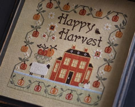 HAPPY HARVEST Cross Stitch Pattern By Imaginating Autumn Cross Stitch