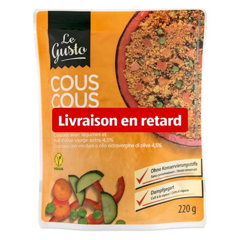 LE GUSTO Couscous aux légumes ALDI SUISSE