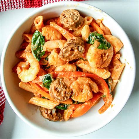 Easy Cajun Shrimp And Sausage Pasta The Food Blog