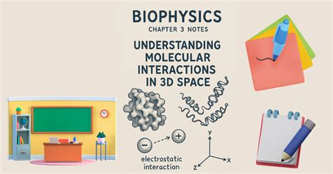 Biophysics Chapter 4 Notes Understanding Molecular Interactions In 3d
