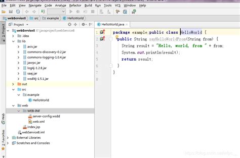 Idea建立webservice服务端和客户端程序idea如何开启一个服务器一个客户端 Csdn博客