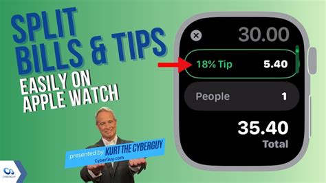 How to use your Apple Watch as a tip calculator and bill splitter | Kurt the CyberGuy - YouTube