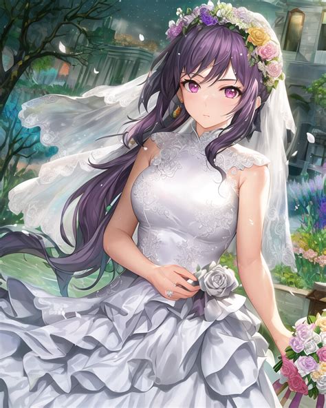 【ai绘画】婚纱刻晴！！ 哔哩哔哩