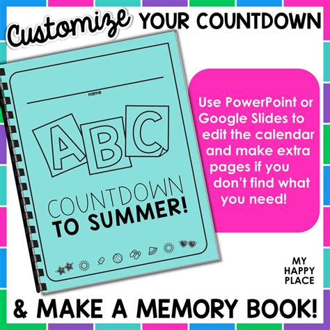 Abc Countdown Editable Calendar And Reflection Sheets