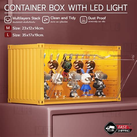 Mlife กล่องโชว์โมเดล กล่องเก็บโมเดล กล่องอะคริลิคใส มีไฟ รถ Acrylic