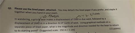Solved Q Please Use The Lined Paper Attached You May Chegg